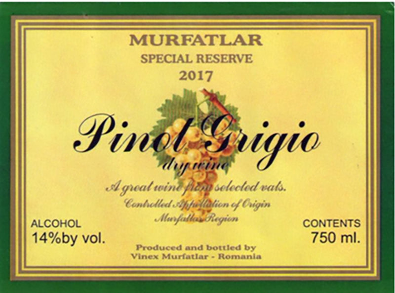 Murfatlar Pinot Grigio Dry White Wine – Euro Specialty Beverages